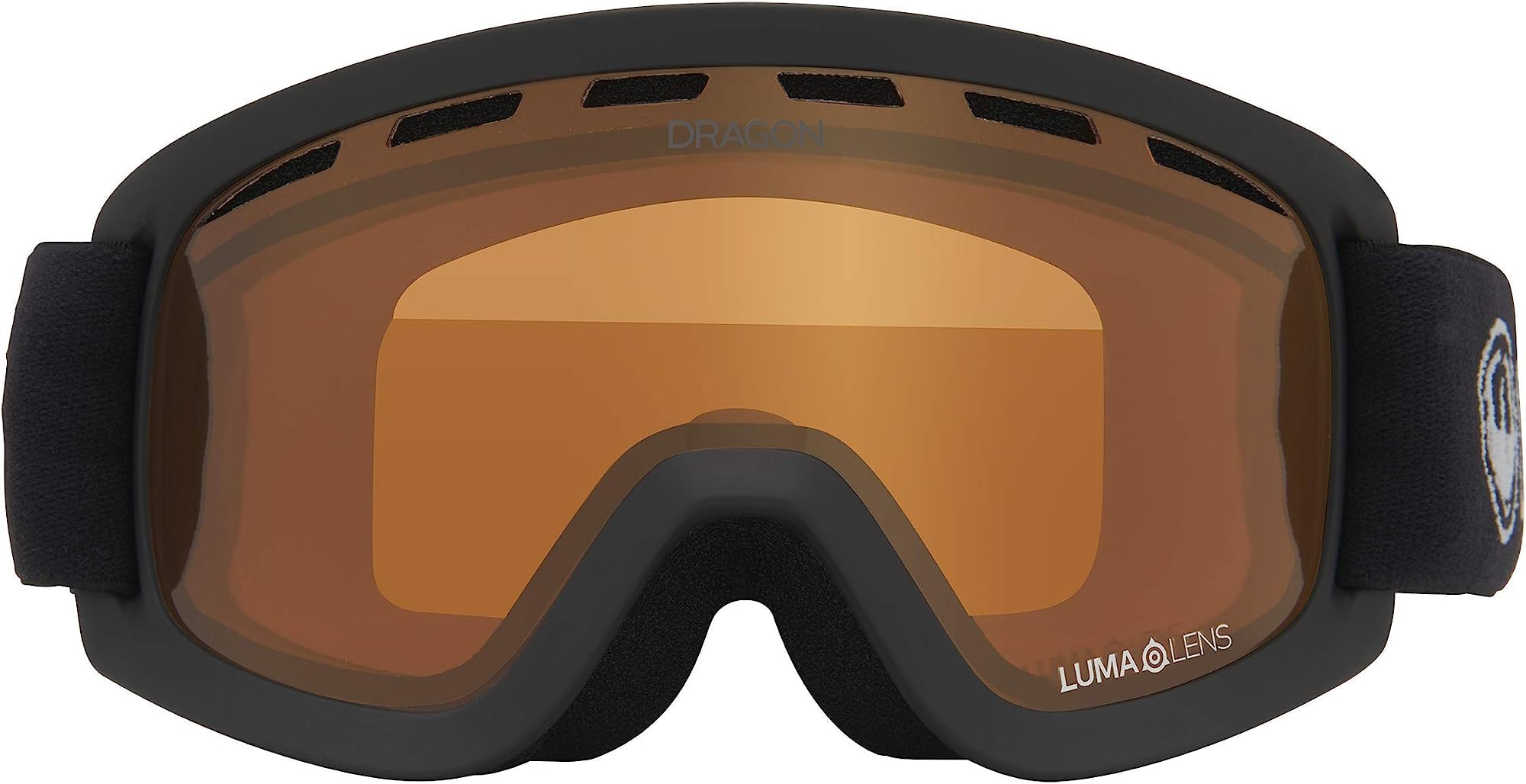 Dragon Kids Lil D Snow Sport Goggle - Charcoal Frame | LL Amber Lens