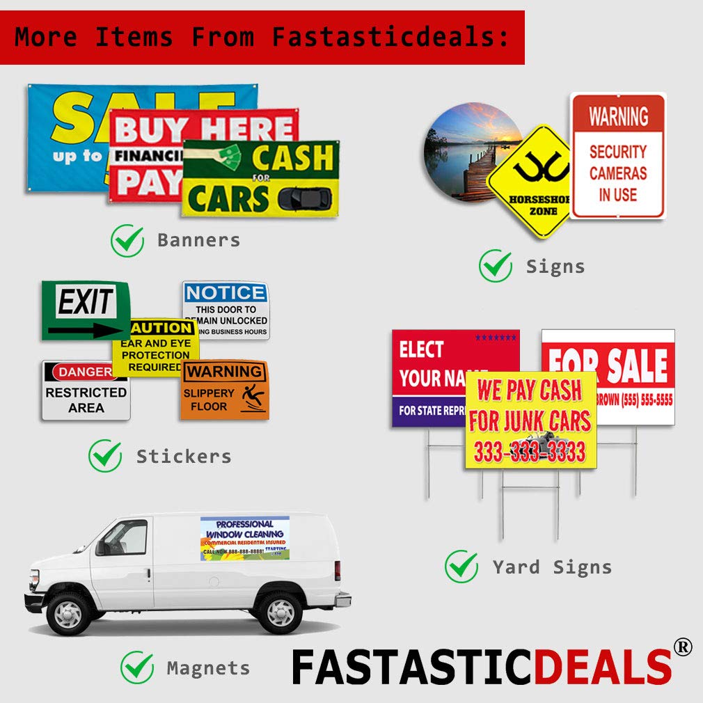 Decal Stickers Multiple Sizes Accepted ! Visa MasterCard Discover Red Industrial Vinyl Safety Sign Label Business 10x7Inches