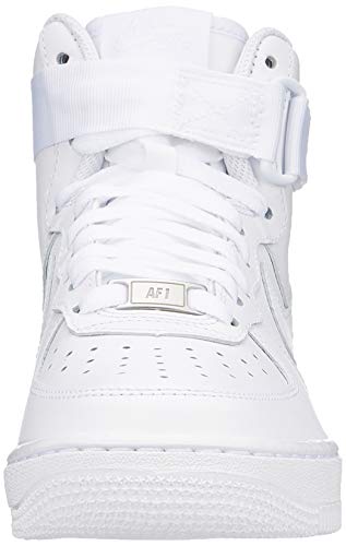 Nike Women's AIR Force 1 HIGH Casual Shoes (7, White/White/White)