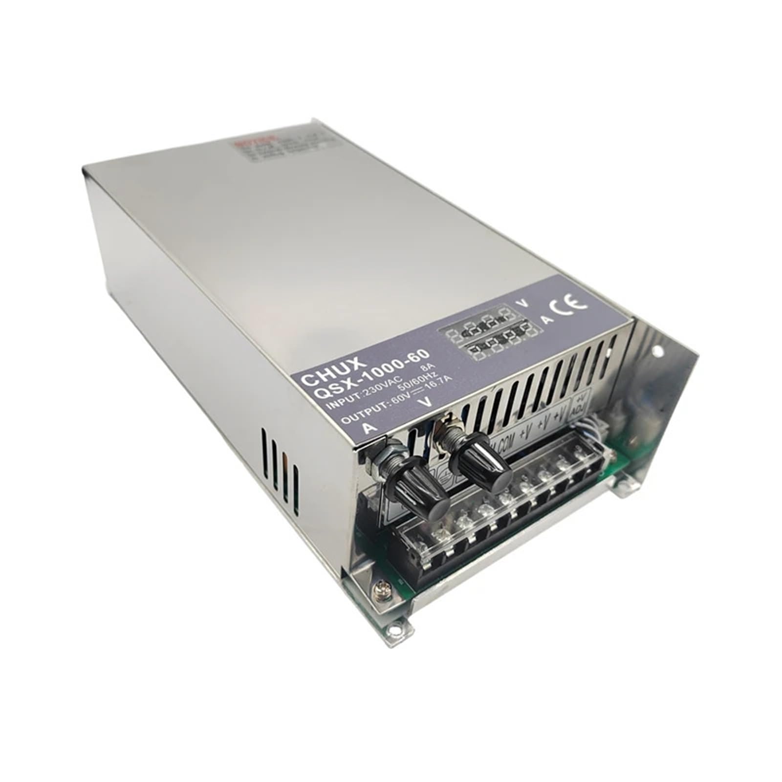 JJAMBTEQ Adjustable Switching Power Supply Digital Display 1000W LED Power Supply DC 12V 24V 36V 48V 60V 80V 90V 100V 110V(0-80V 0-12.5A)