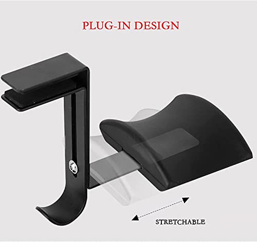 Headset Stand Headphone Hanger Headset Stand Creative Multifunctional Headphone Holder Rack for Audio Studio and Gaming Headphones Headphone Stand (Color : Black)