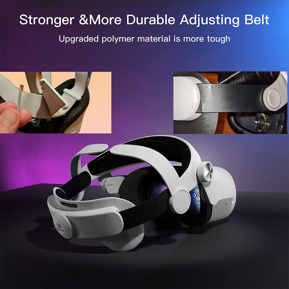 Fanluoqi Head Strap Accessories Compatible with Quest 2, Elite Strap for Added VR Comfort & Balanced Weight
