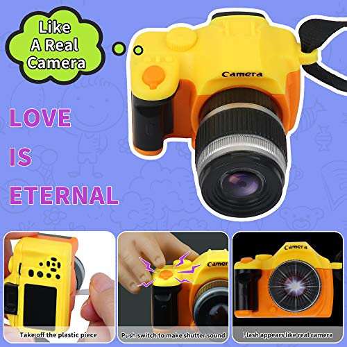 Ecore Fun 5 Items 18 inch Dolls Camping Tent Set and Accessories Including Girl Doll Tent, Sleeping Bag, Backpack, Toy Camera and Dog