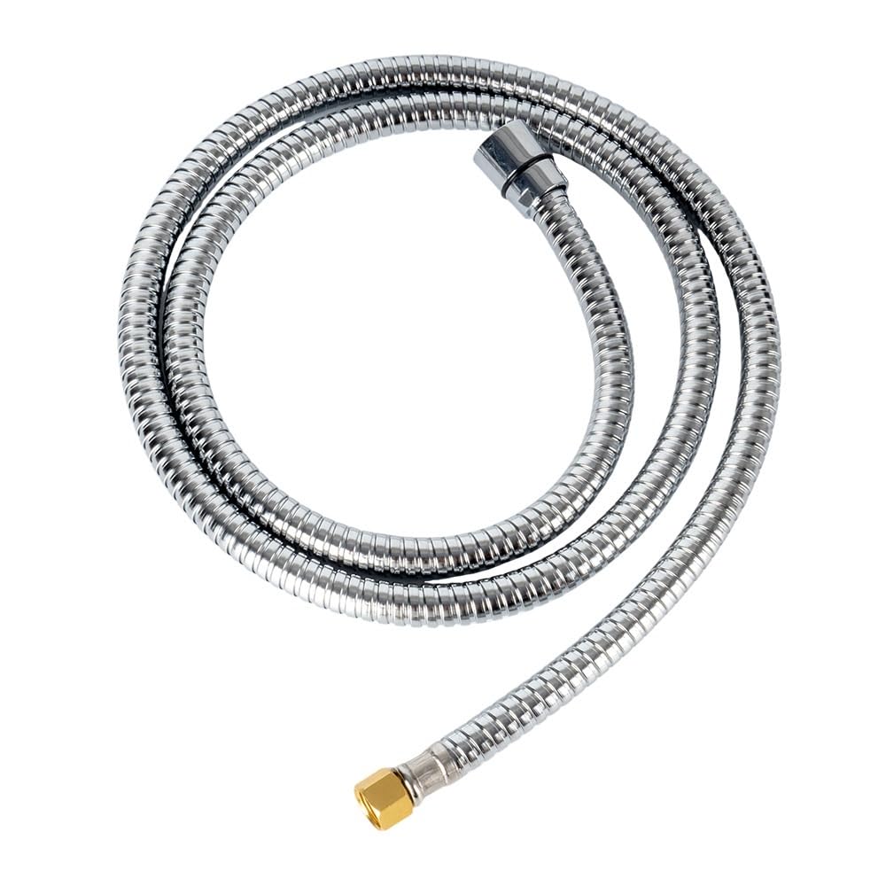 Socila Professional Stainless Steel Shampoo Bowl Hose - 1/2" Thread Sprayer Head to 1/4" Thread Water Pipe for Barber Shop & Salon Sink Replacement Part for Faucet and Sprayer