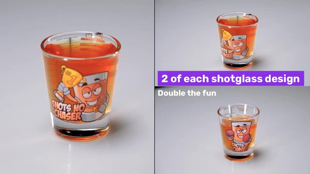 Extremely Under The Influence + Shot Glass Bundle (Expansion Pack and 6 Shot Glasses)