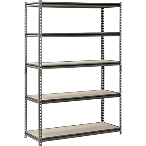 Super Large Bearing Capacity and Space Heavy Duty 5-Tier Steel Freestanding Shelving Storage Racks for Home Warehouse Storage, Silver, 4000 lbs Capacity