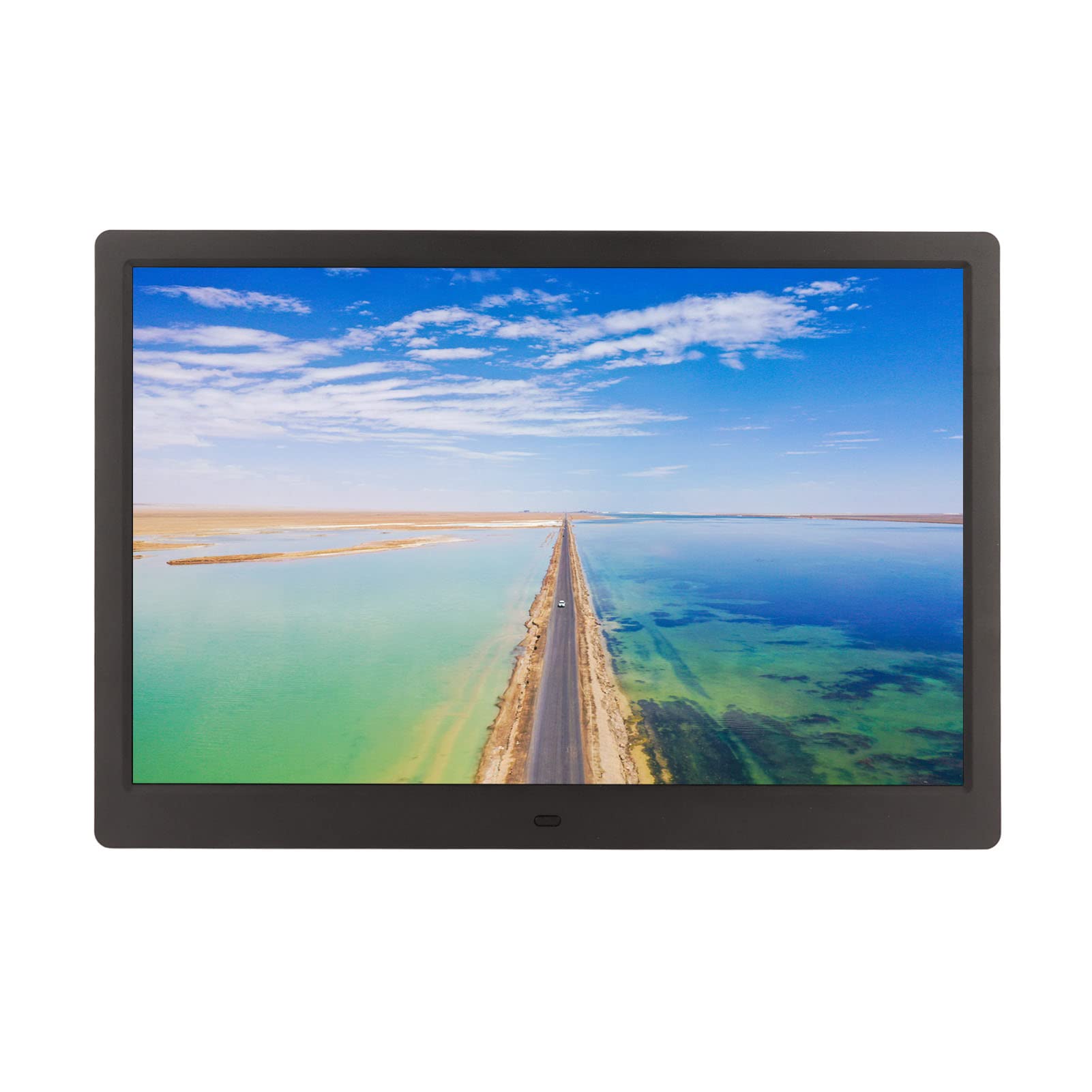 Electronic Picture Frame, HD 1280x800 Large Storage Digital Picture Frame 100‑240V for Music (US Plug)