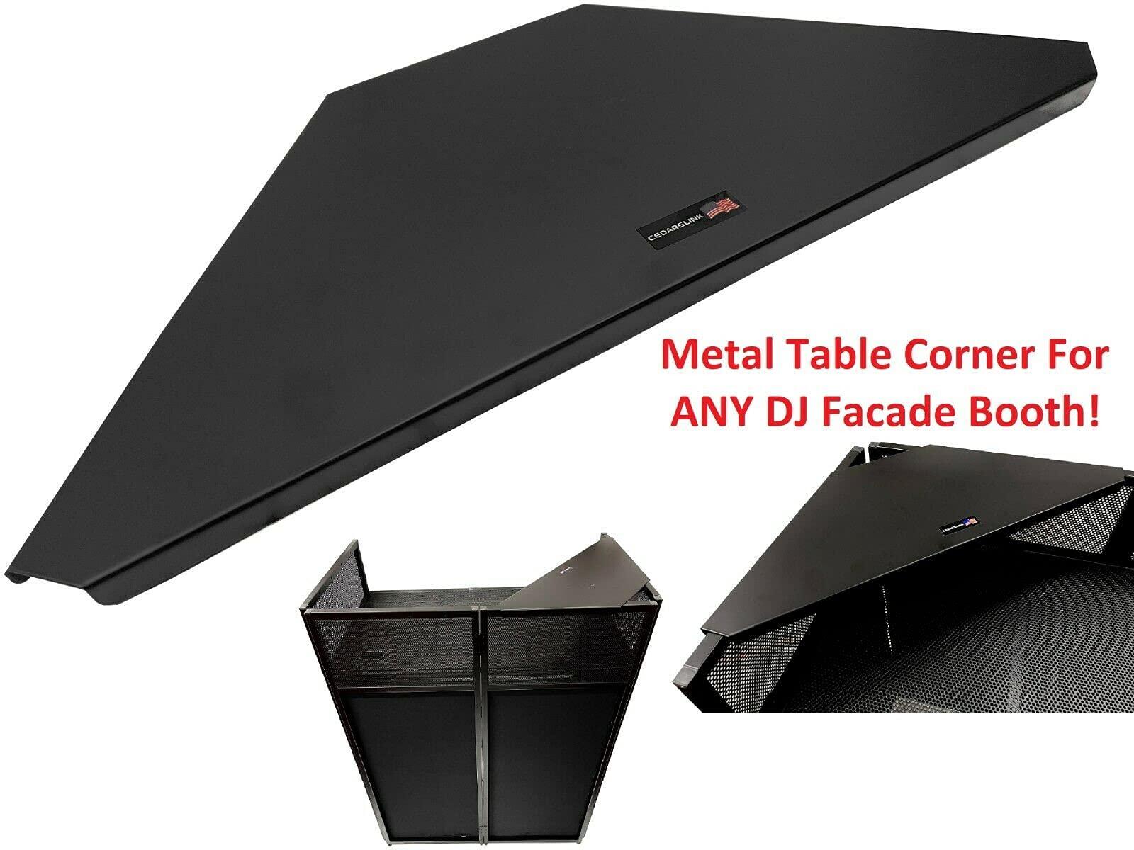 DJ Event Facade Metal 26"x13" Shelf Corner For ANY DJ Facade Cover Sturdy