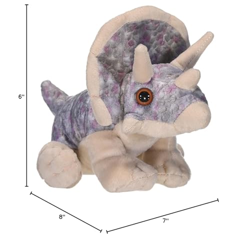 Wild Republic 10893 Triceratops Plush, Dinosaur Stuffed Animal, Gifts for Kids, Cuddlekins 8"