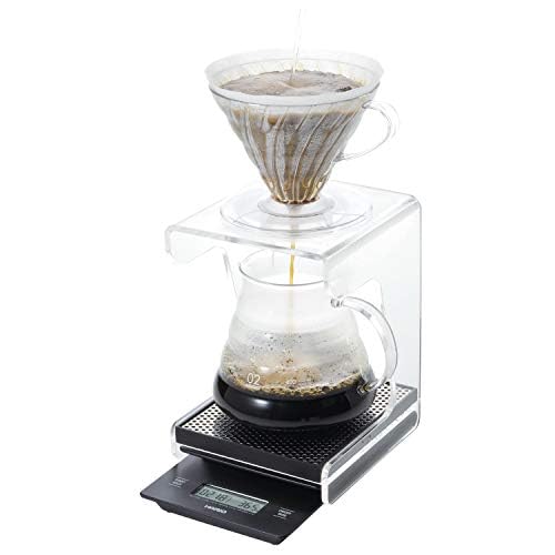 Hario V60 Drip Coffee Pour Over Scale, Black (New Model)