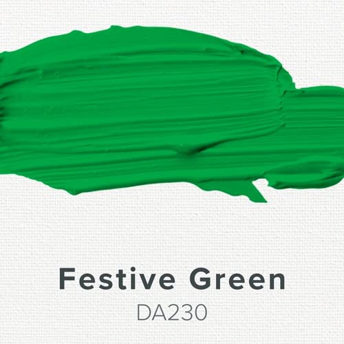 DecoArt Americana Acrylic Paint, 2-Ounce, Festive Green, by The yard