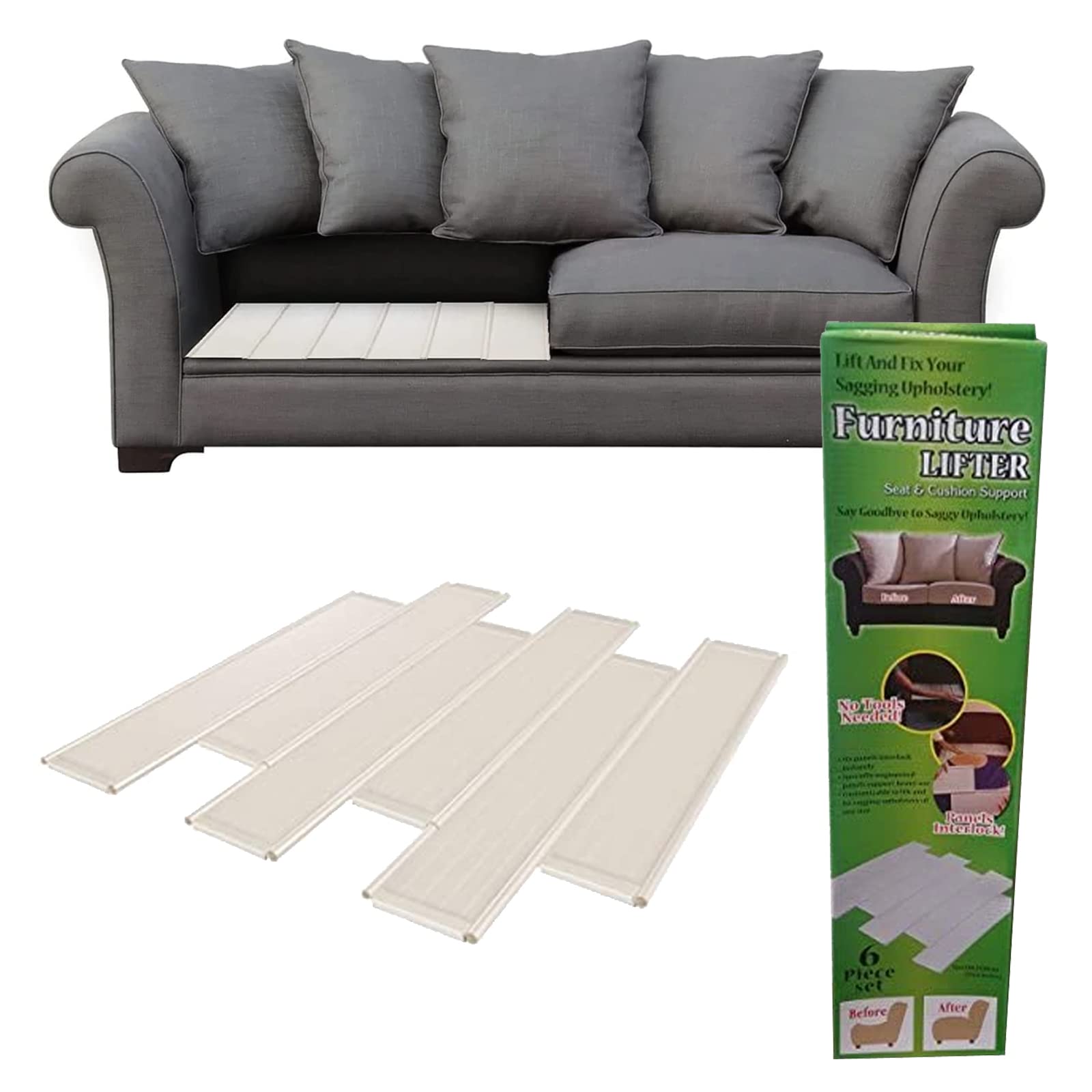 Furniture Lifter Seat Cushion Support Interlocking Panels Fix Sagging Upholstery