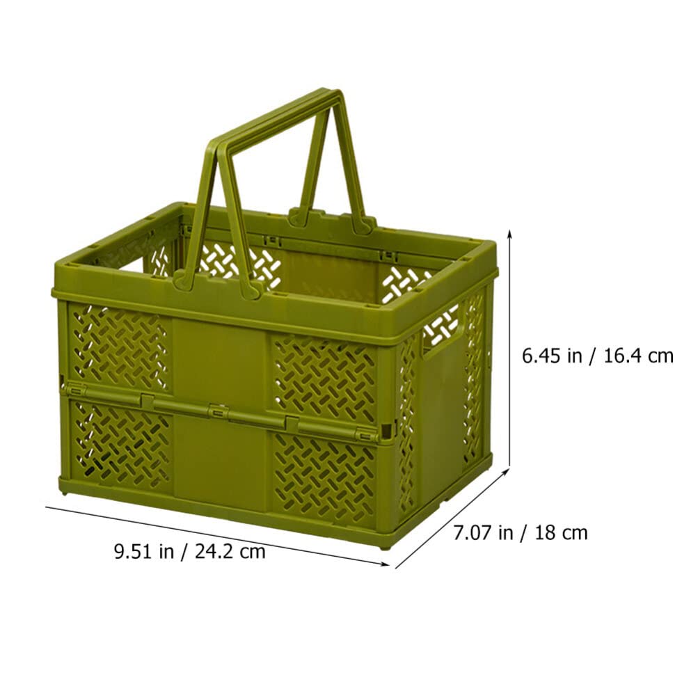 Easter Egg Basket Fruit Basket Hand Carry Storage Case Picnic Basket Folding Storage Basket Snack Organizer Household Storage Basket Berry Picking Basket Plastic Storage Basket