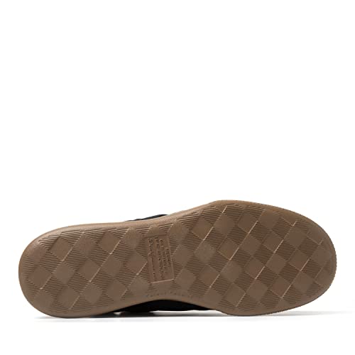 Dearfoams Men's Bryant Nylon Memory Foam Sport Lounge Bootie Slipper, Black, Large