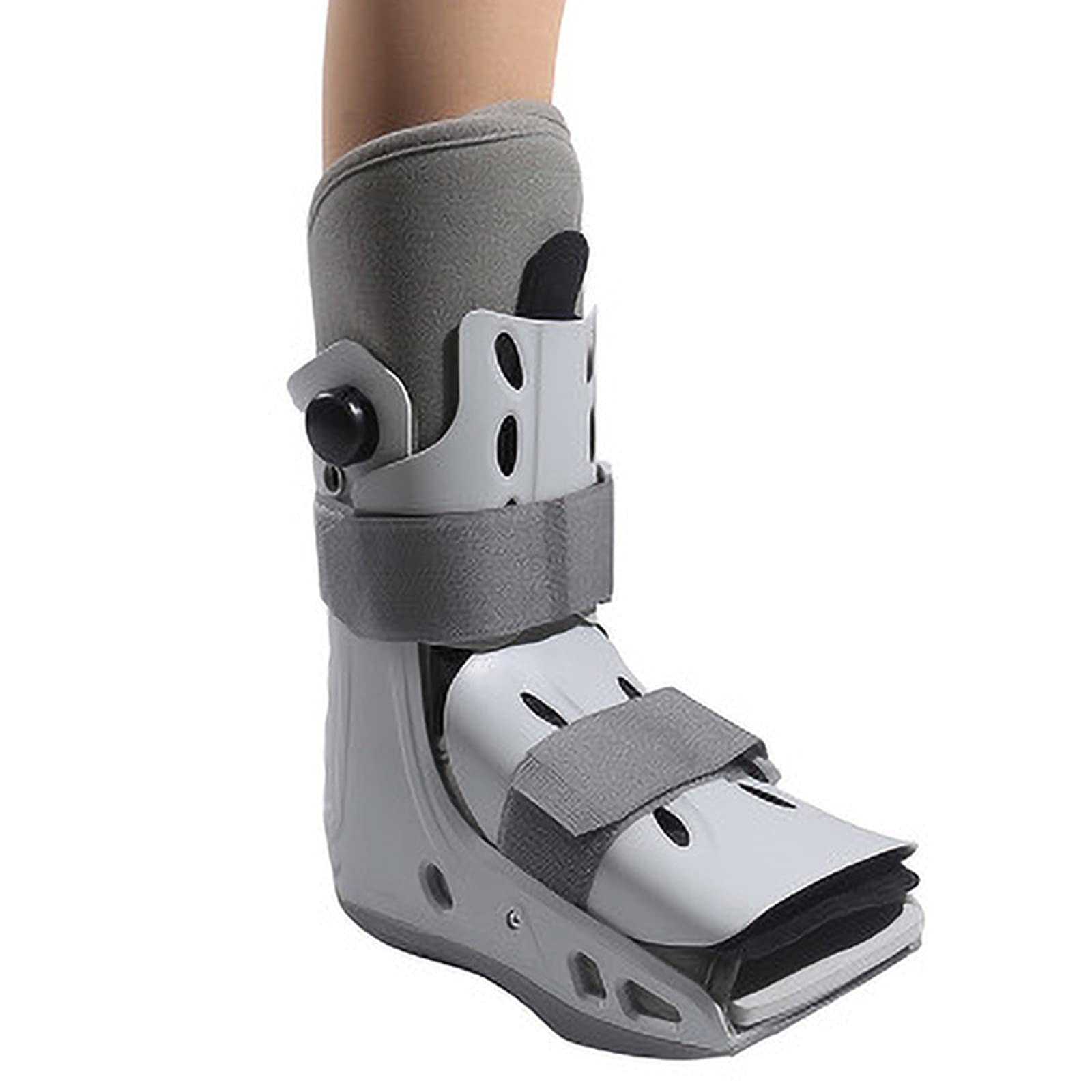 DXDUI Fracture Walking Boots Breathable Orthosis Strap Support Plantar Splint Brace for Ankle Foot Injuries Surgery Ankle Sprain Left and Right Feet White,L