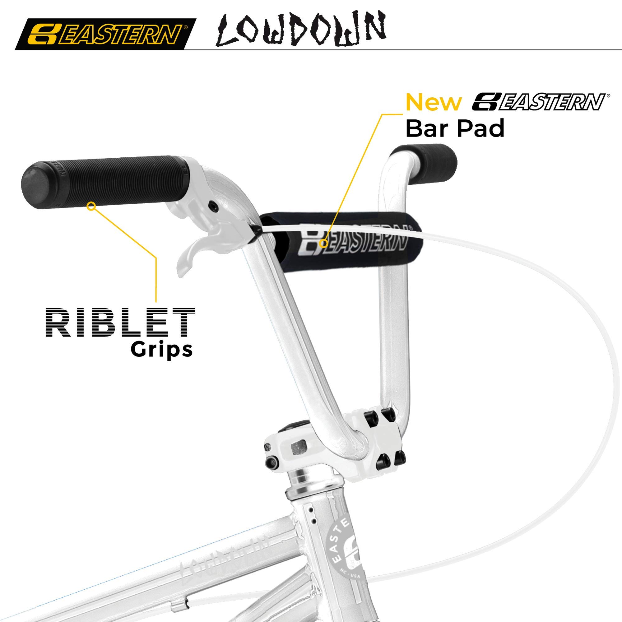 Eastern Bikes Eastern BMX Bikes - Lowdown Model 20 Inch Bike. Lightweight Freestyle Bike Designed by Professional BMX Riders at (White)