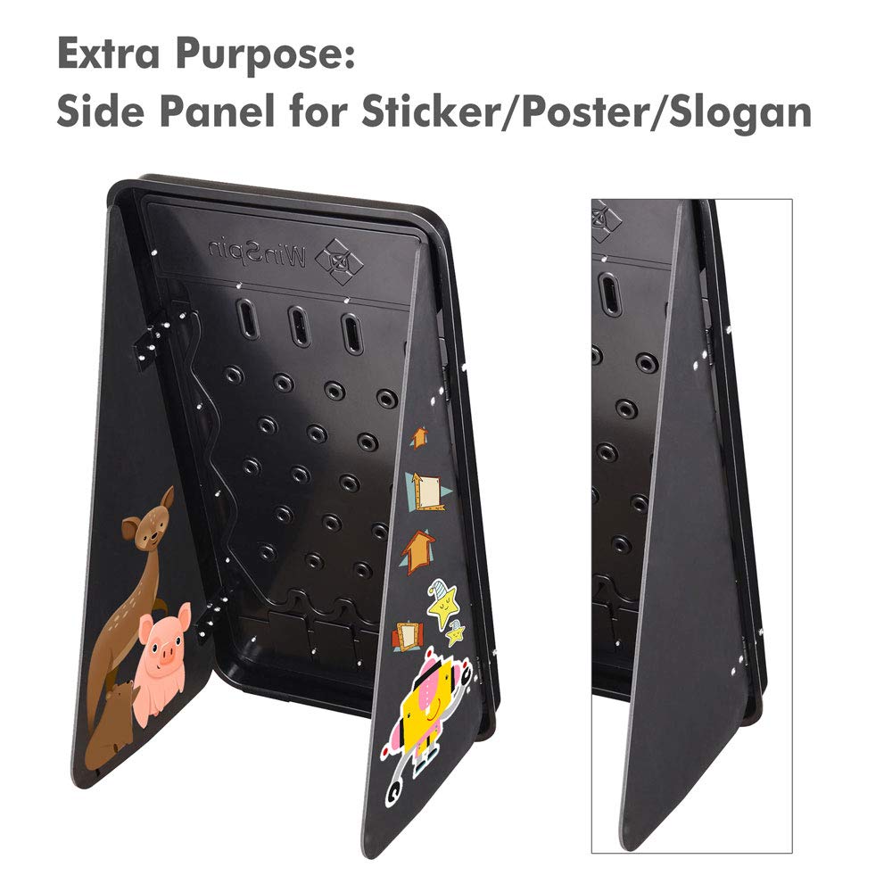 WinSpin Mini Tabletop Prize Drop Board Game Foldable Stand with 8 Playing Pucks for Live Stream Carnival Party Trade Show, (25"x14")