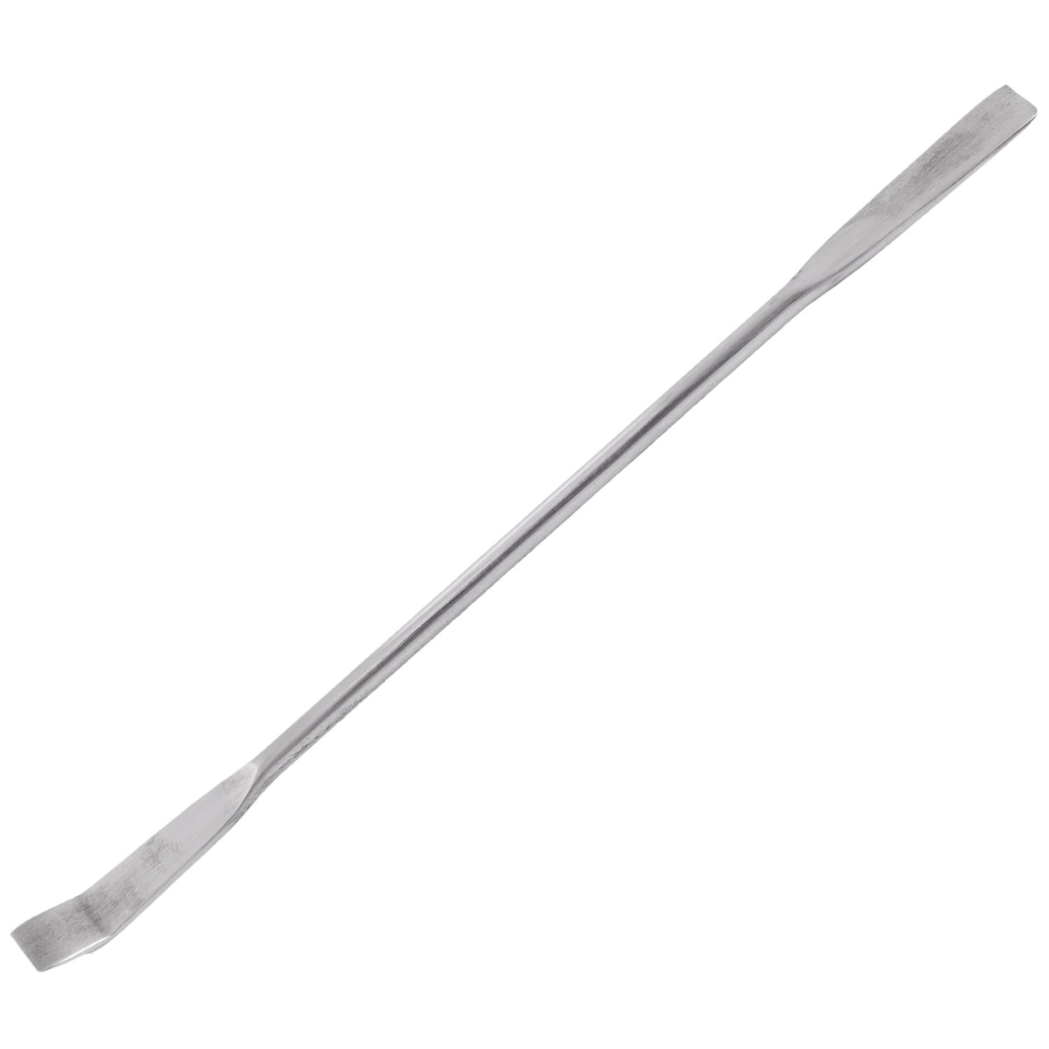 Geuxe 2Pcs 125mm Length Double Head Lab Instruments Stainless Steel Sampling Spatula, Silver