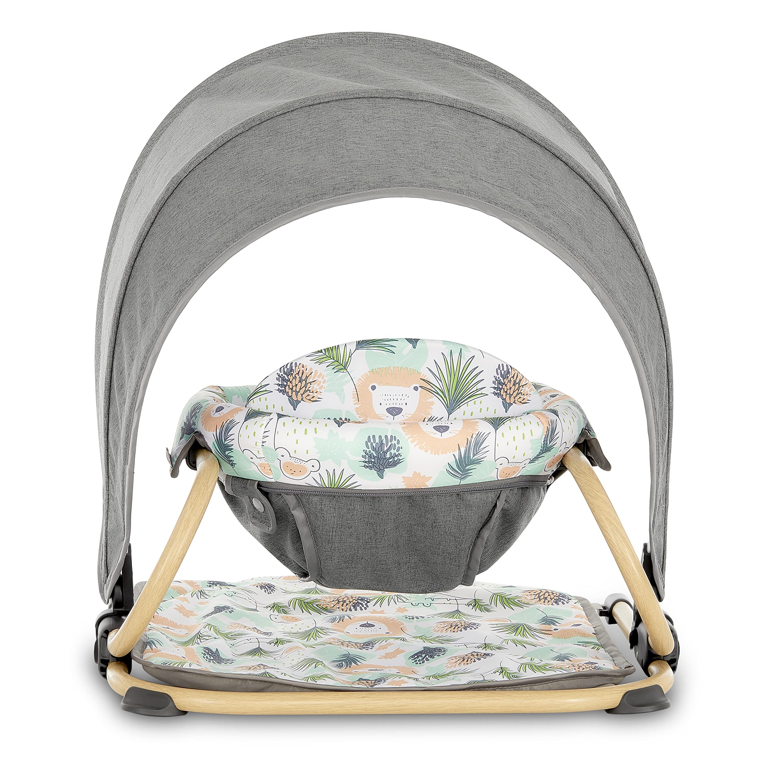 Dream On Me Snug N' Play Floor Seat and Canopy, Lion Head
