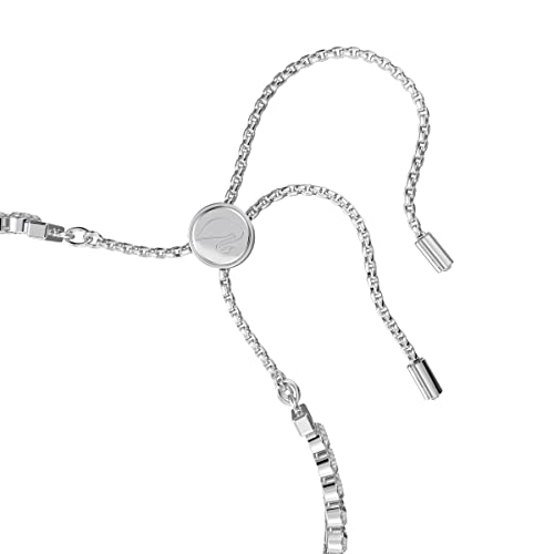 Swarovski Sparkling Dance Collection Women's Tennis Bracelet, White Crystals with Rhodium Plated Chain