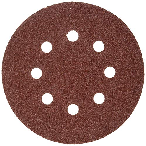 LINE10 Tools 100 Pack Sanding Discs, 40 Grit, 5 inch, 8 Holes, Hook and Loop Backing for Orbital Sanders