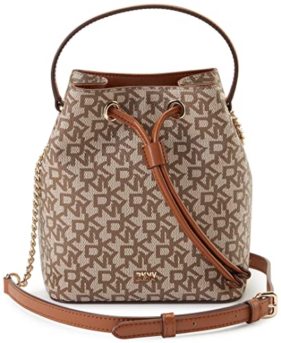 DKNY Bryant Drawstring Bucket Bag, Chino/Caramel