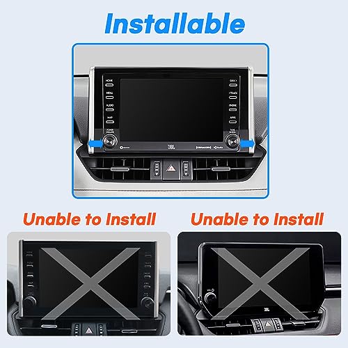 FICS Phone Holder Compatible with Toyota RAV4 (RAV4 19~24) of 8" Monitor