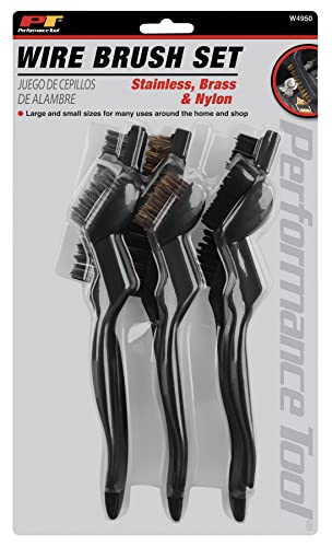 Performance Tool W4950 Detailing Brush Set (6 Pieces) - Perfect for Cleaning Interior and Exterior of Your Car, Truck or Motorcycle
