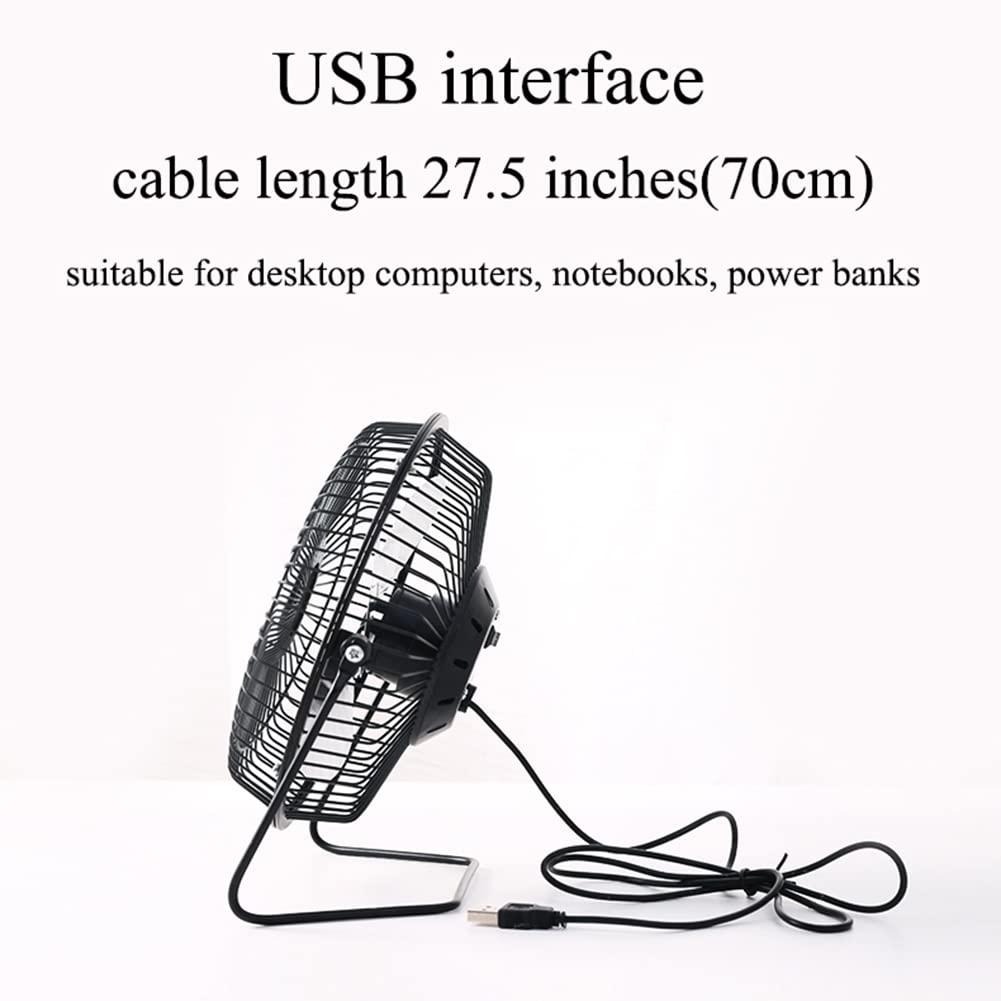 EastyGold Mini Fan USB Cooler Small Personal Portable Desk Fan 4 Inches 360 Degree Rotatable Wind Table Desktop Cooling Fan Handheld Home Office Travel Plug In for Notebook Laptop Computer