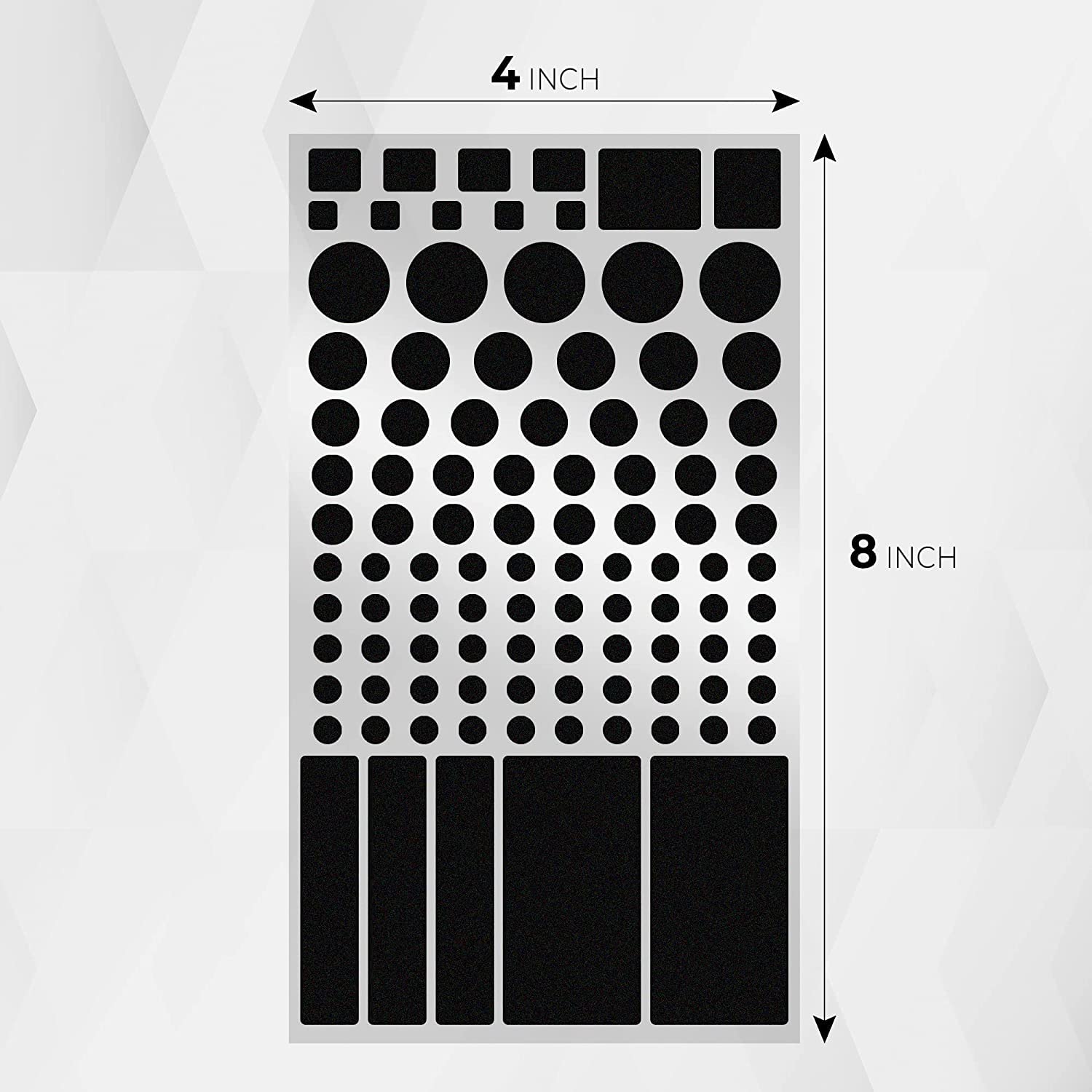 FLANCCI LED Light Blocking Stickers, Light Dimming LED Filters, (4 Sheets) Dimming Sheets for Routers, LED Covers Blackout, Dimming 80% ~ 100% of LED Lights (4Sheets = 2 Cut Out + 2 Uncut)