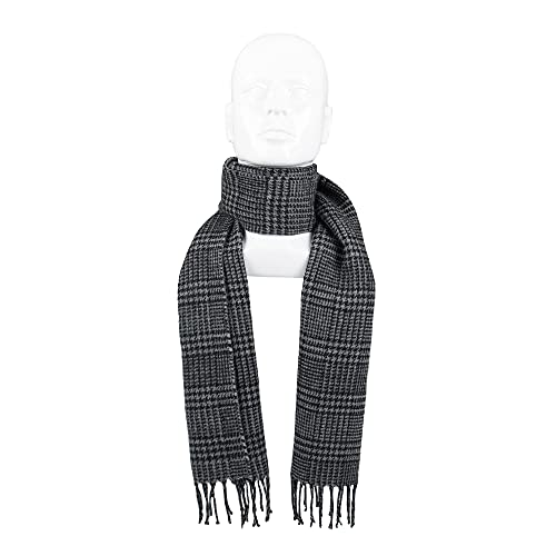 Dockers Men's Soft Winter Scarves - Regular and Reversible, Plaid/Herringbone, One Size