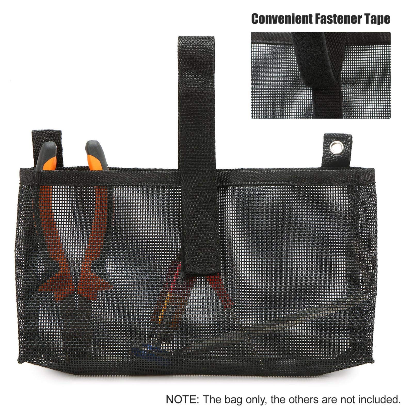 DYNWAVE Practical Kayak Mesh Bag Boat Canoe Dinghy Fishing Gear Storage Pouch Beer Water Bottle Tackles Holder 9x5'' Organizer Accessories