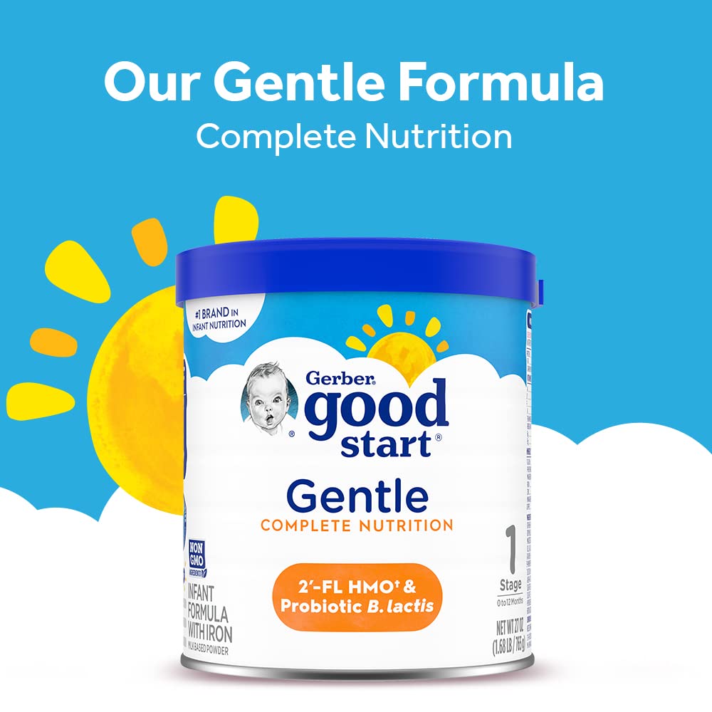 Gerber Good Start- Baby Formula Powder, Gentle, Stage 1, 27 oz