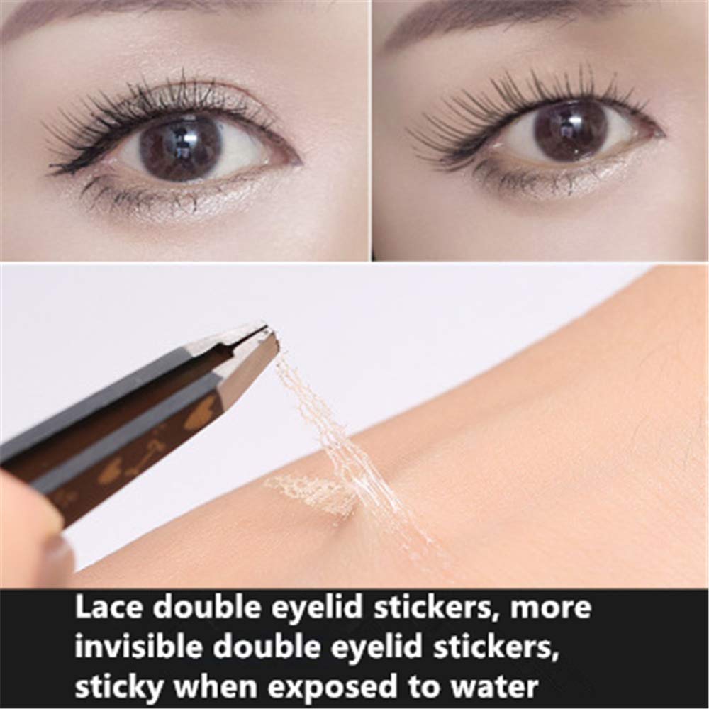 Eyelid Tape double eyelid tape,eyelid lifter strips Invisible Eye Stickers Portable Breathable Natural Invisible Single Sided Double Eyelid Tape Self-Adhesive Eyelid Stickers Instant Eye Lift Stri (B)
