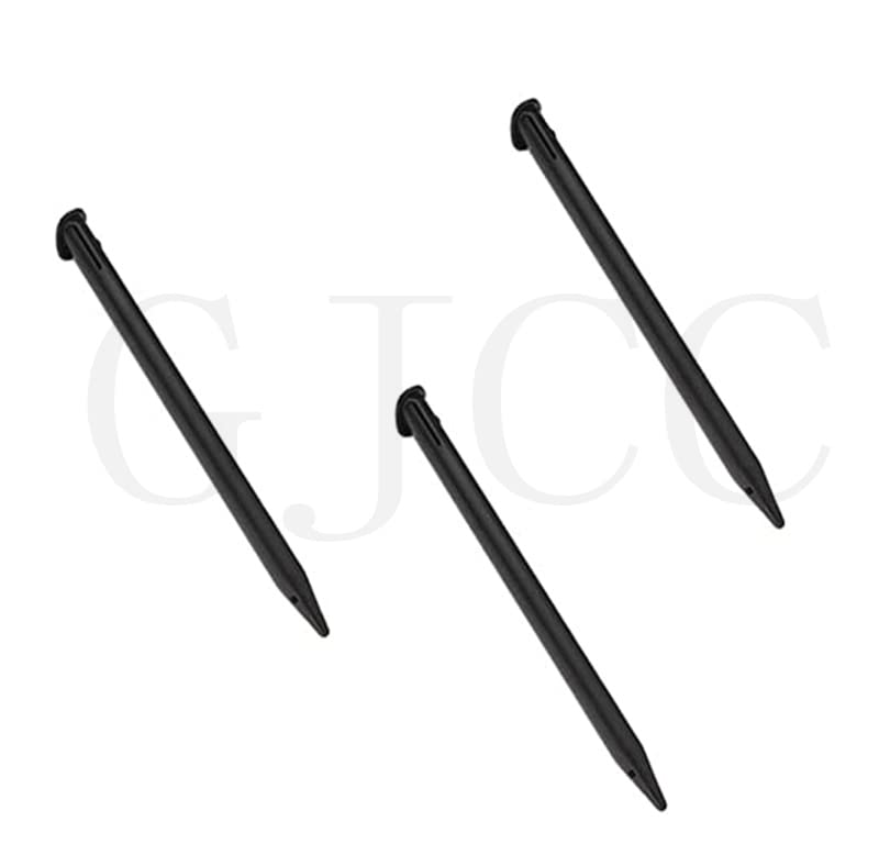 GJCC 5Pcs 3dsxl Stylus Pens Game Accessory for New 3DS XL 2015 High Accuracy Sensitive Plastic Slot Pen Set Replacement Touch Screen ( Black ) for Nintendo Compatible Nin-tendo playstable Computer