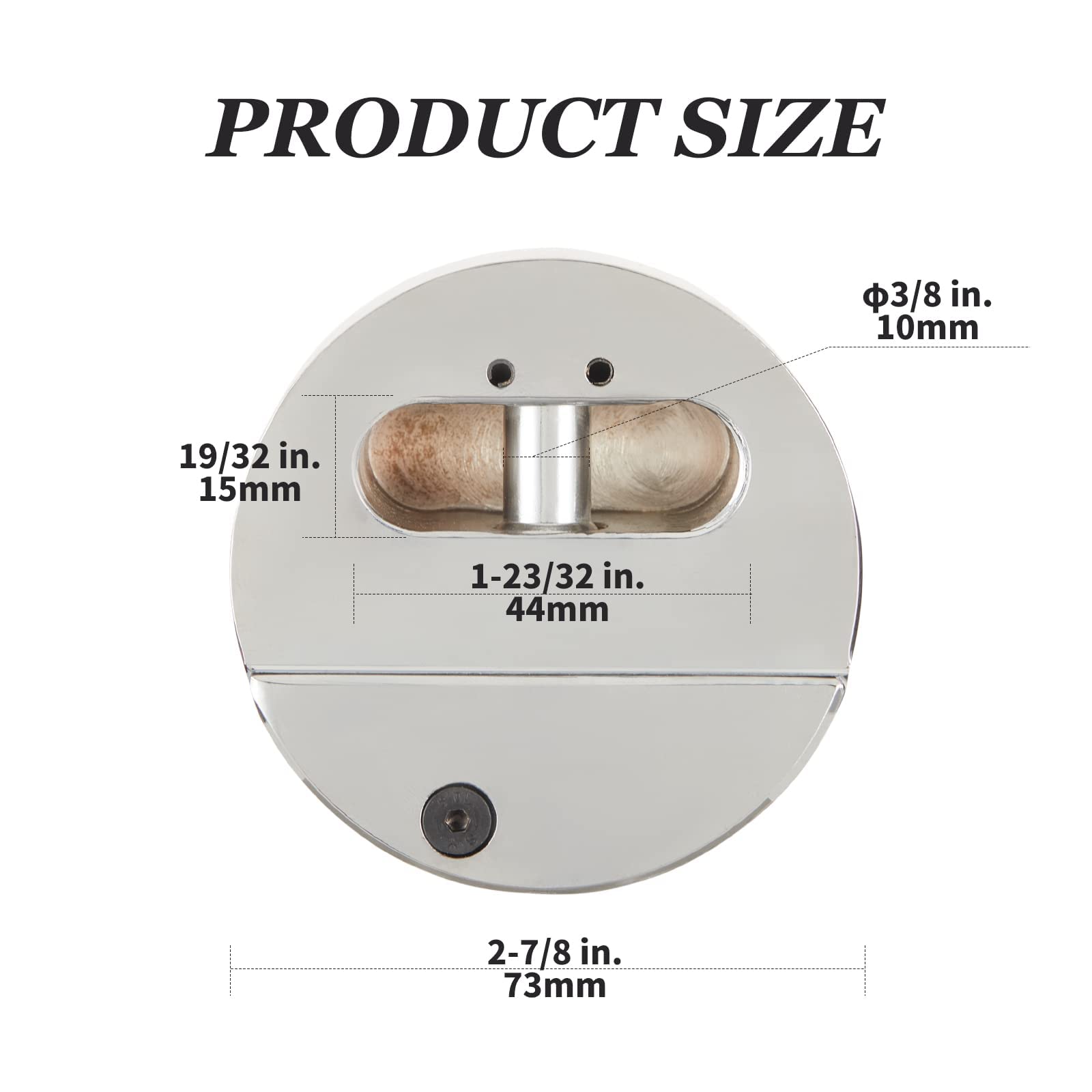 FIGODE® Heavy Duty Lock, 2-7/8" Reinforced Hidden Shackle Lock, Trailer Door Lock, Great for Trucks Van Gates Warehouse, etc. 4 Padlocks Keyed Alike