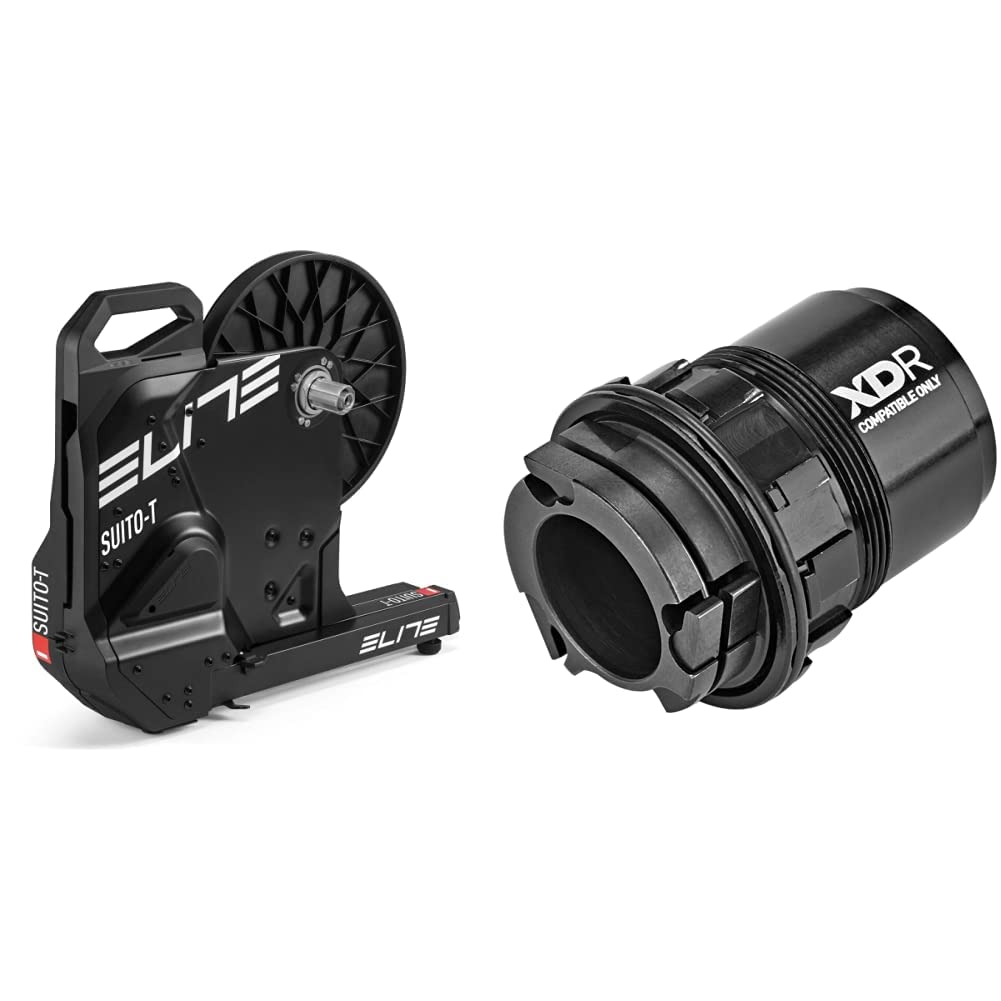 Elite Srl 2021 Suito Pack Direct Drive Home Bike Trainer + Elite Trainer SRAM XD/XDR Freehub Body Adapter