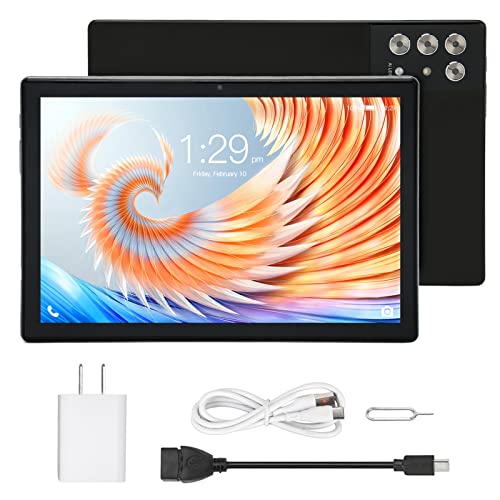 Dpofirs S30 Pro 10.1 Inch 4G WiFi Tablet, Octa Core 8GB 256GB Android 12 Touch Screen Tablets, 1960x1080 FHD, 8MP 16MP, 7000mAh Tablet PC for Home Office(Black)
