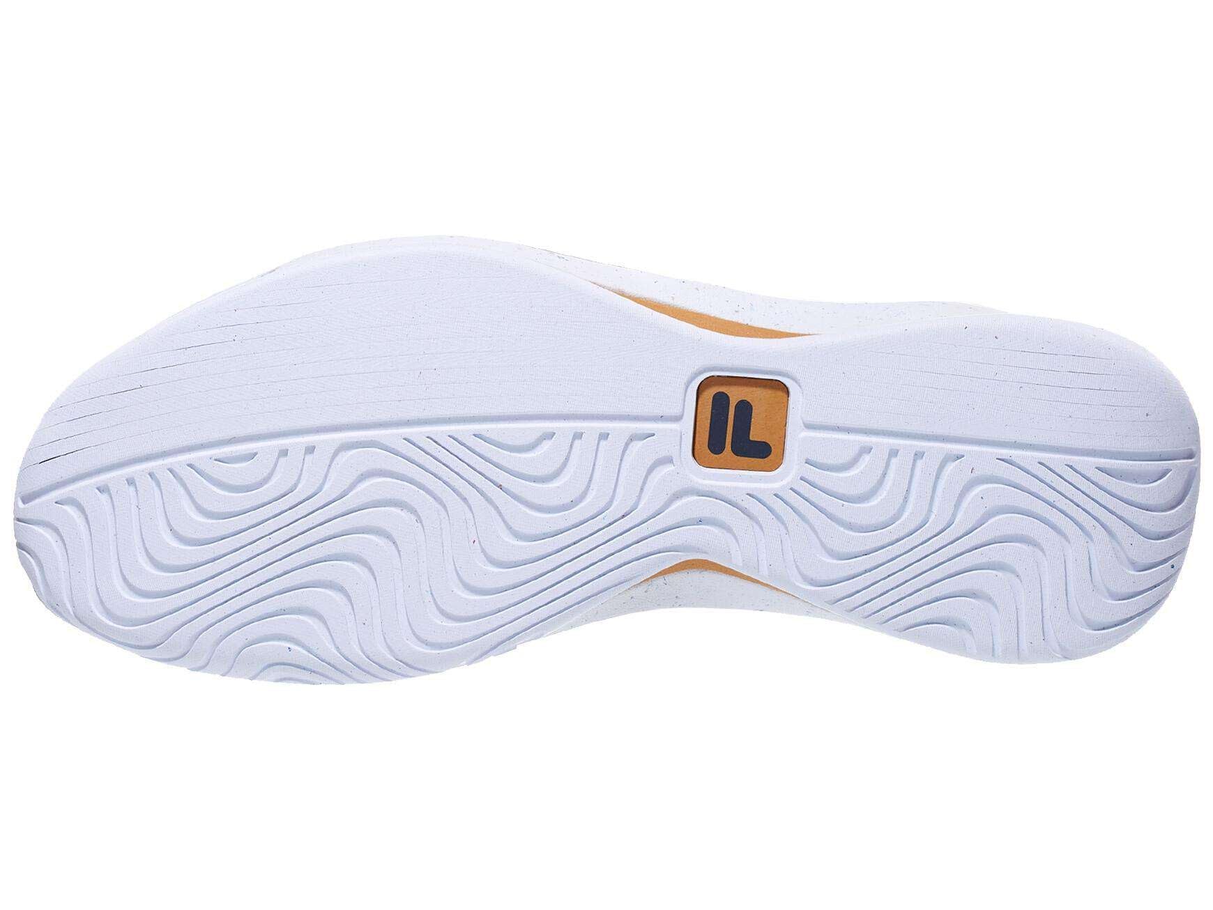 Fila Mondo Forza Womens Tennis Shoe White/Fila Navy/White (US Footwear Size System, Adult, Women, Numeric, Medium, 7.5)