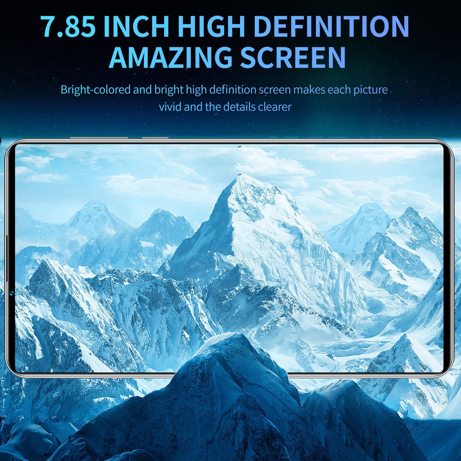 HD 7-inch Tablet Computer Android WiFi Bluetooth Voice Call Learning Game Tablet Eight Core Processor Support Communication Function, Gold
