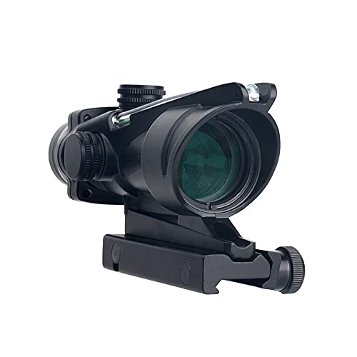E-Tactical 4x32 Black Scope Green Cross Glass Fiber Scope Glass Etched Reticle Real Fiber Optics Optical Scope