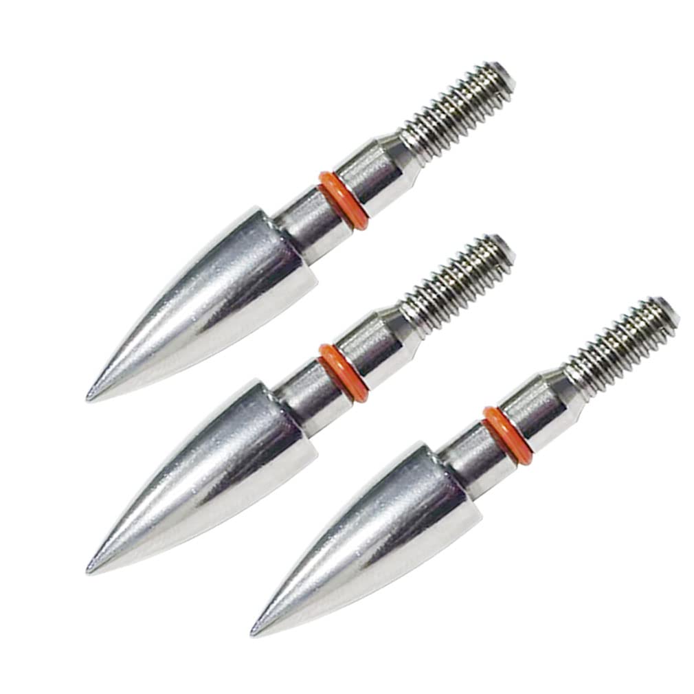 Field Points arrowheads 100 Grains Archery Field Points, 5/16inch Stainless Steel Screw in Archery Field Tips and Broadheads (1 Dozen 12 PCS), 2.9*2.3*0.6