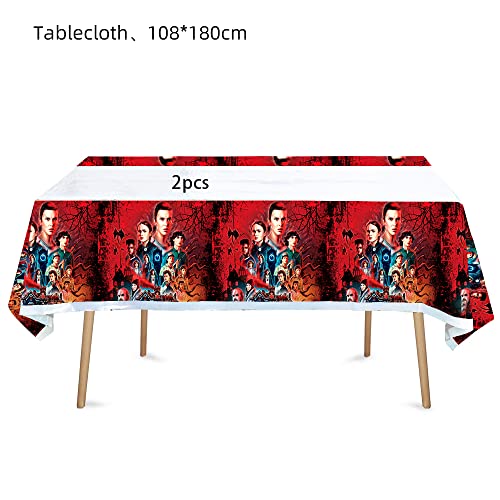 DEEPMALA Childrens Birthday Party Tablecloth Table Cover,Childrens Birthday Supplies Decorations (70'' x 42'') (2)