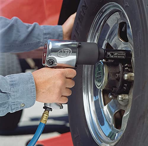 Ingersoll Rand 231C 1/2” Drive Air Impact Wrench – Lightweight, Max 600 ft-lbs Torque Output, Adjustable Power, Twin Hammer, Silver, 3.4 x 8.2 x 8.8 inches