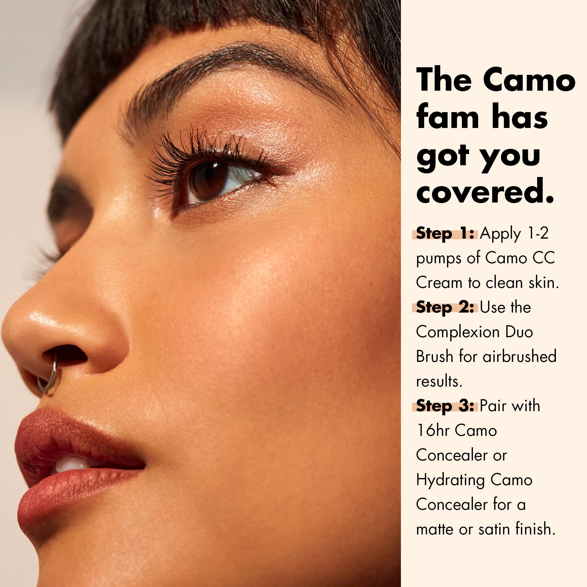 e.l.f. Camo CC Cream | Color Correcting Full Coverage Foundation with SPF 30 | Light 210 N | 1.05 Oz