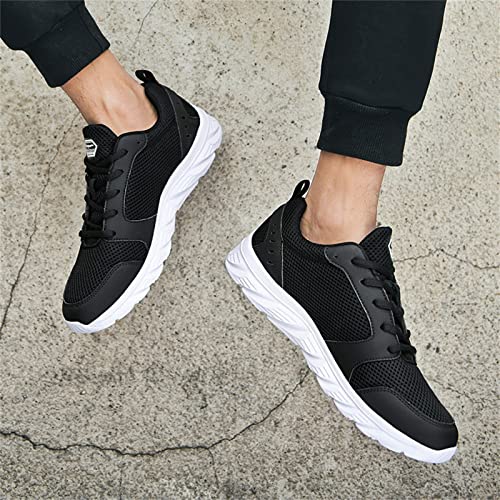 FASDNENDYS Fashion Summer and Autumn Men Shoes Mesh Breathable Flat Lightweight Casual Lace Up Mens Go Walk Max Sneaker White