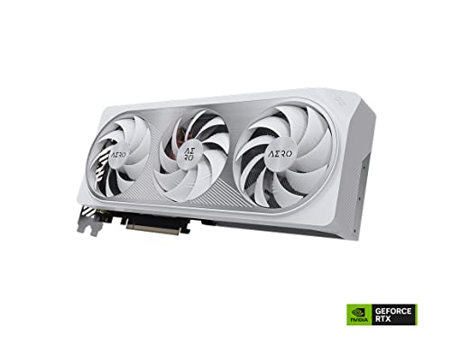 GIGABYTE GeForce RTX 4070 Ti AERO OC 12G Graphics Card, 3X WINDFORCE Fans, 12GB 192-bit GDDR6X, GV-N407TAERO OC-12GD Video Card