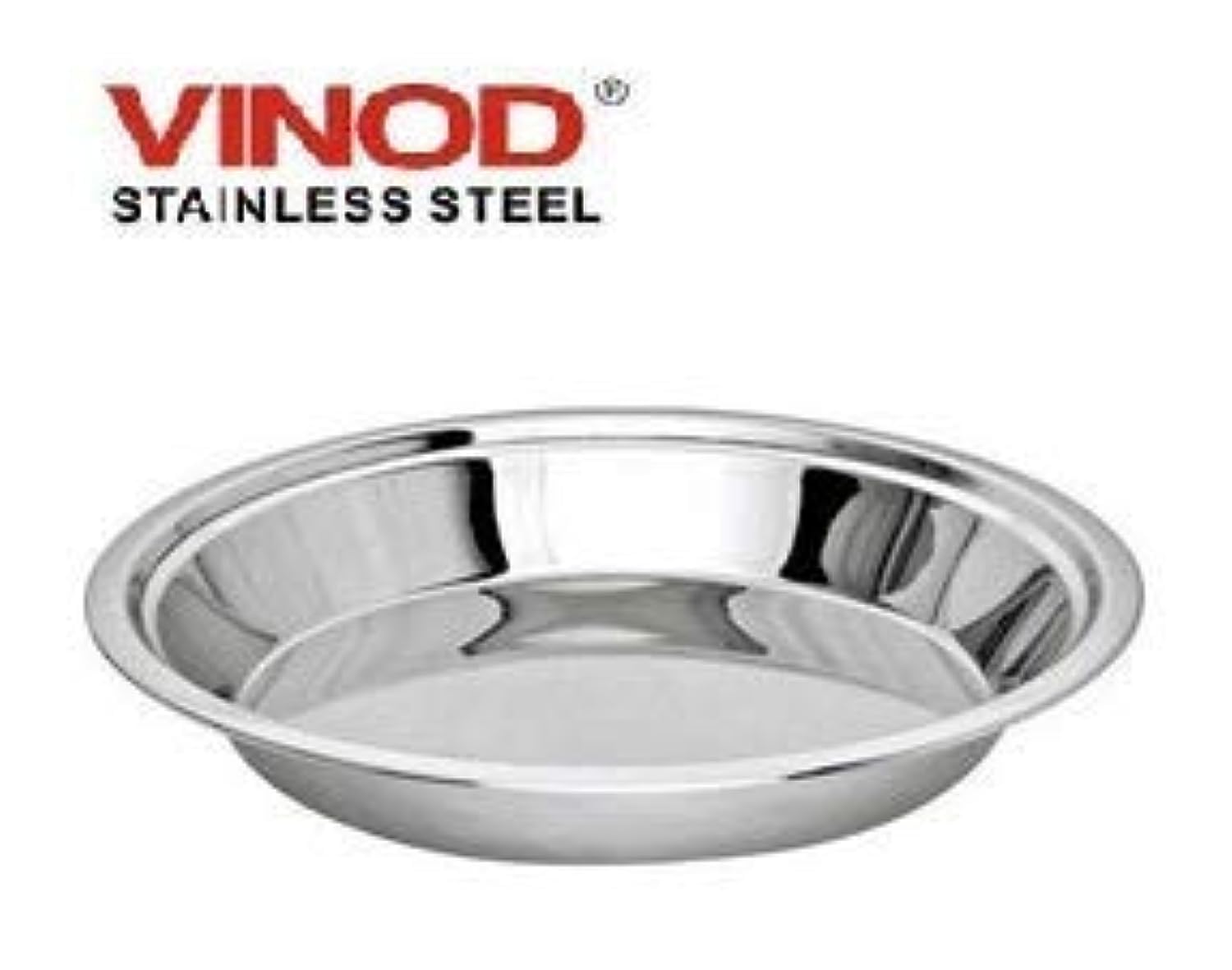 Vinod Stainless Steel Heavy Parat (Diameter - 31 cm, Height 4.7 cm)
