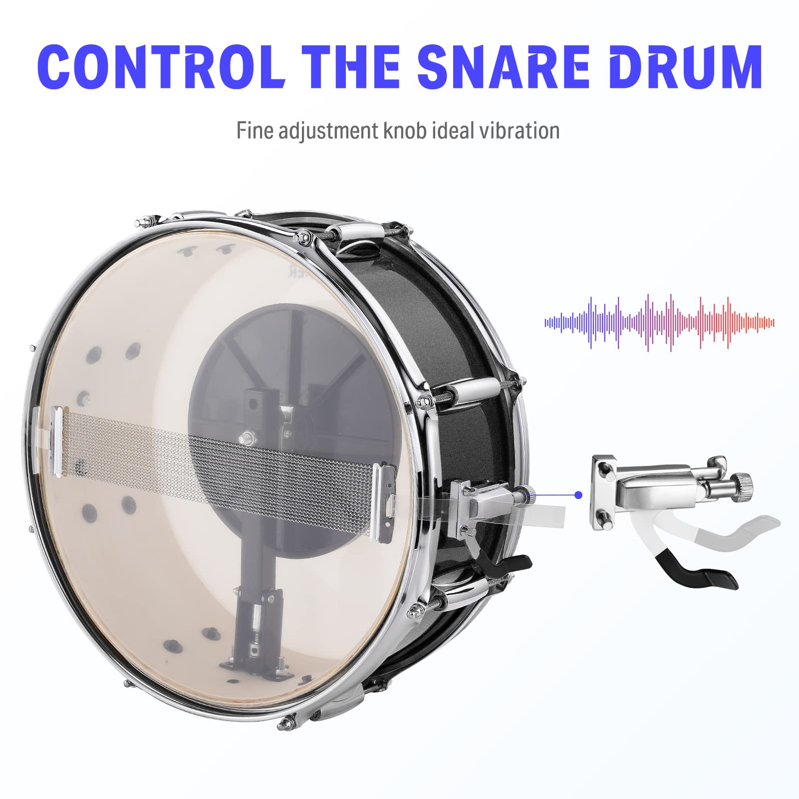 Donner Drum Set Adult with Practice Mute Pad,5-Piece 22 inch Full Size Acoustic Drum Kit for Beginner, Blue- DDS-520