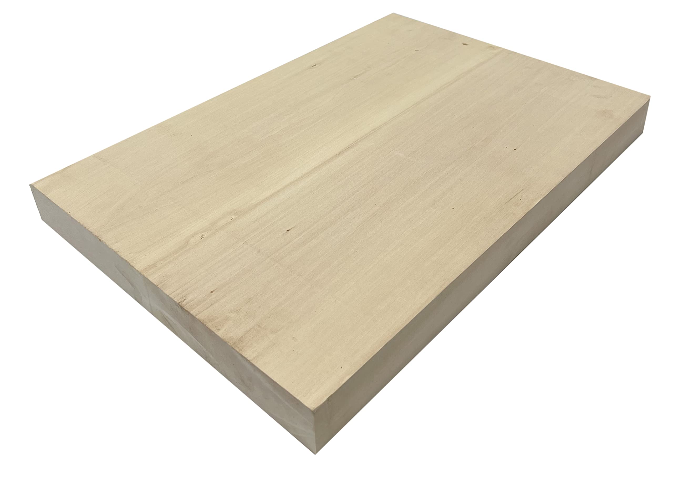 Exotic Wood Zone Basswood Guitar Body Blank | Unfinished Electric Guitar Body | Luither Tonewood Suppliers 21" x 14" x 2"- 3 Piece Glued (Planed, Basswood)